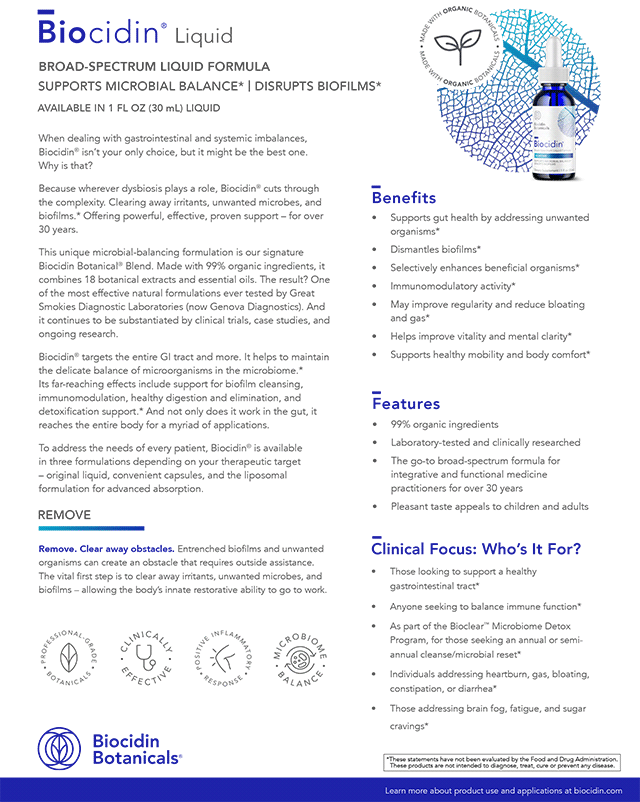 Biocidin® Liquid - Broad-Spectrum Liquid Formula – Biocidin Botanicals